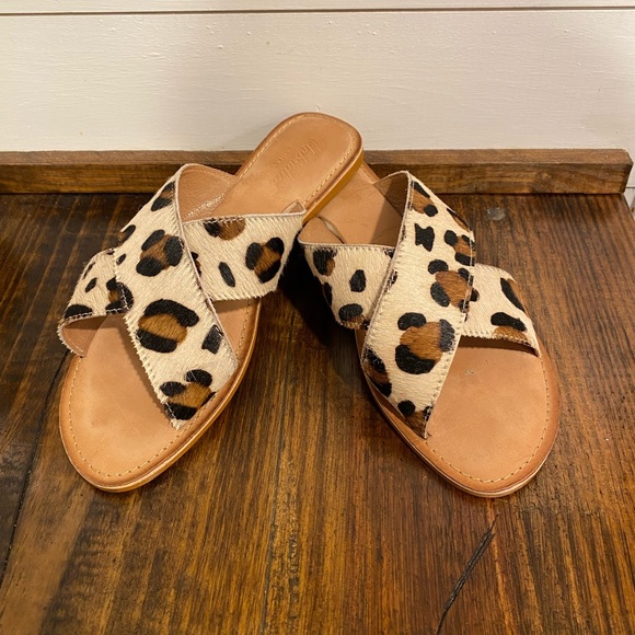 Ariat | Shoes | Ariat Unbridled Ava Leopard Calf Hair Slides | Poshmark